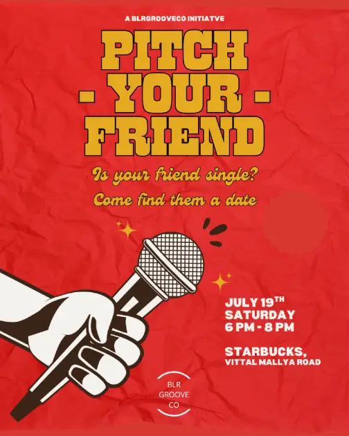 Pitch-Your-Friend - A BlrGrooveCo Event - Social Gathering/ Game ...