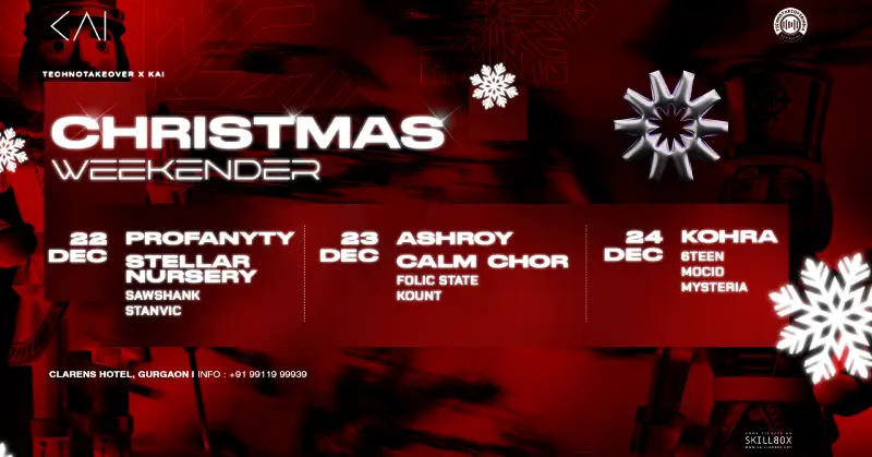 Kai Room : Christmas Weekender - Music Events | Event tickets Gurugram
