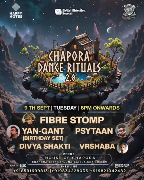 𝗖𝗵𝗮𝗽𝗼𝗿𝗮 𝗗𝗮𝗻𝗰𝗲 𝗥𝗶𝘁𝘂𝗮𝗹𝘀 𝟮.𝟬 - Club Gigs - Music | Event tickets Goa