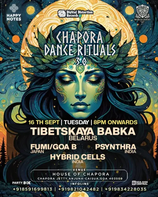 Chapora Dance Rituals 3.0 - Club Gigs - Music | Event tickets Goa