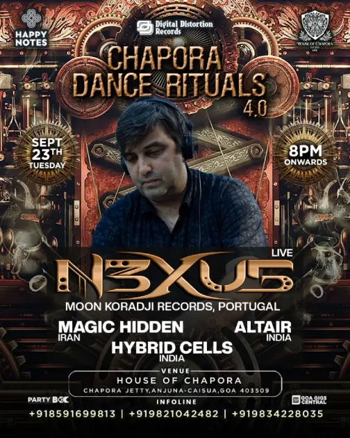𝗖𝗛𝗔𝗣𝗢𝗥𝗔 𝗗𝗔𝗡𝗖𝗘 𝗥𝗜𝗧𝗨𝗔𝗟𝗦 4.𝟬 - Club Gigs - Music | Event tickets Goa