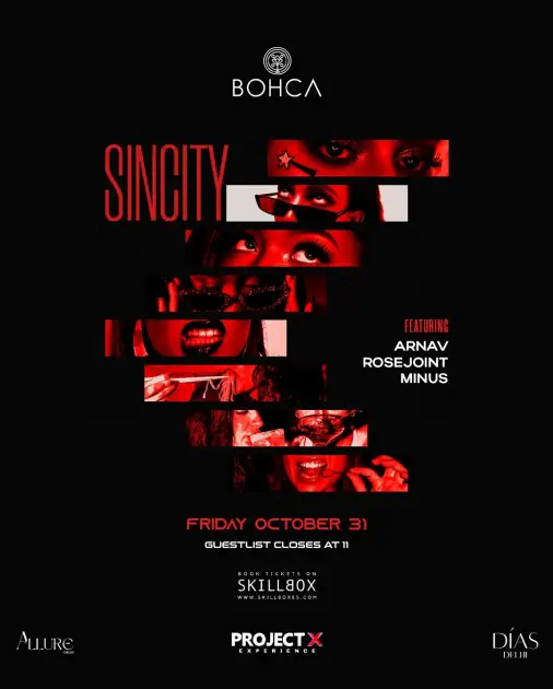 Bohca presents SINCITY - Club Gigs - Music | Event tickets New Delhi