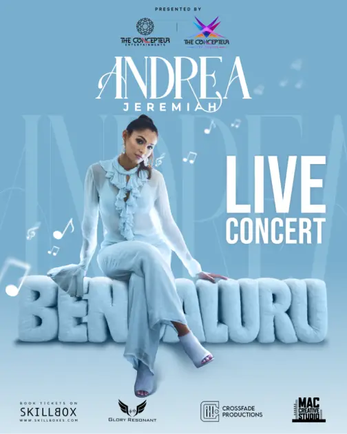 Andria Live Concert at Bangalore - Music Concerts | Event tickets Bangalore
