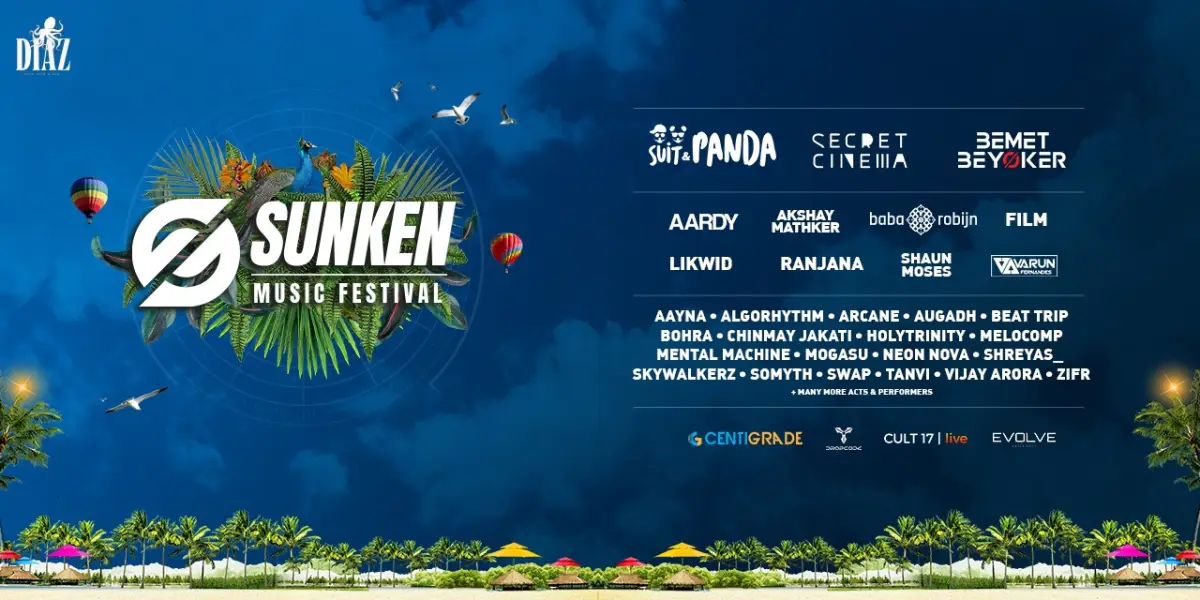 SUNKEN Music Festival | 28-30 Dec | Diaz Goa