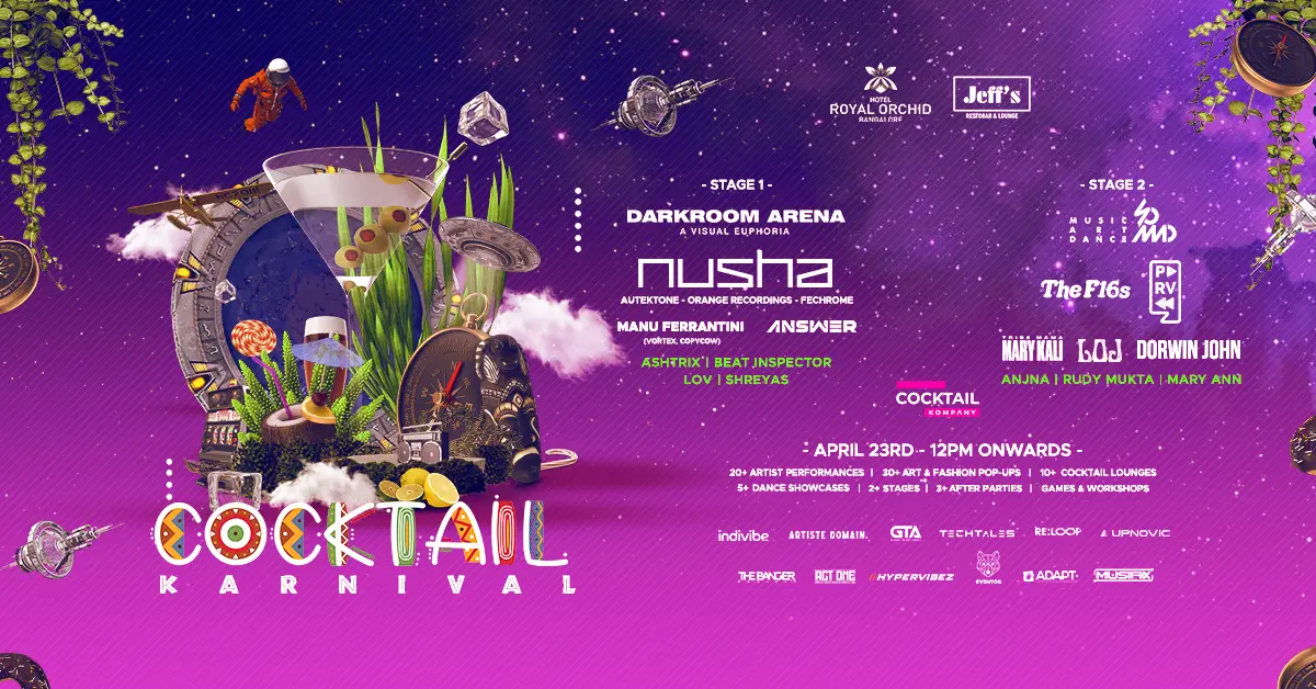 Cocktail Karnival ft. Parvaaz, The F16s, Nusha, Manu ferrantini, Tribe ...