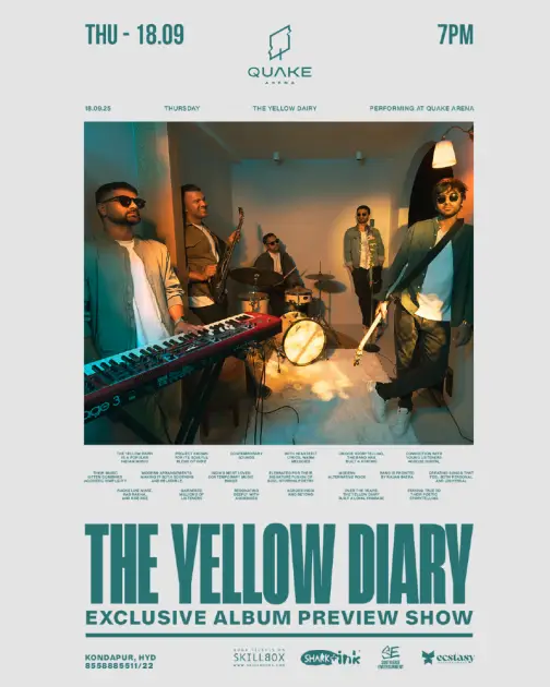 The Yellow Diary Live | Hyderabad - Club Gigs - Music | Event tickets ...