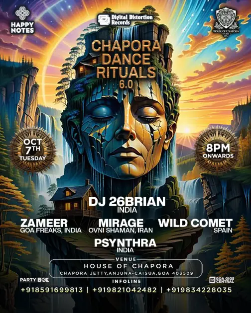 Chapora Dance Rituals 6.0 - Club Gigs - Music | Event tickets Goa