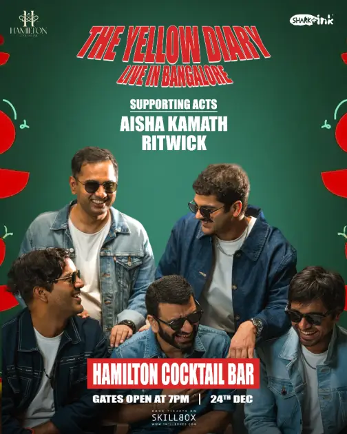 The Yellow Diary Live At Hamilton Cocktail Bar | Bangalore - Club Gigs ...