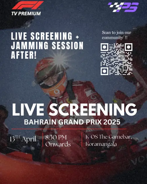 Formula 1 Screening | Bahrain GP | - Sports | Event tickets Bangalore
